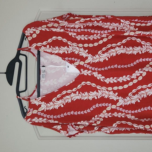 Ava Sky | Dresses | New Ava Sky Dress Rei Ruby Ginger Lei Xs Red Cold ...